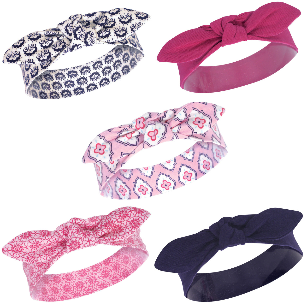 Touched By Nature Organic Headbands, 5-Pack, Trellis | Baby and Toddler ...