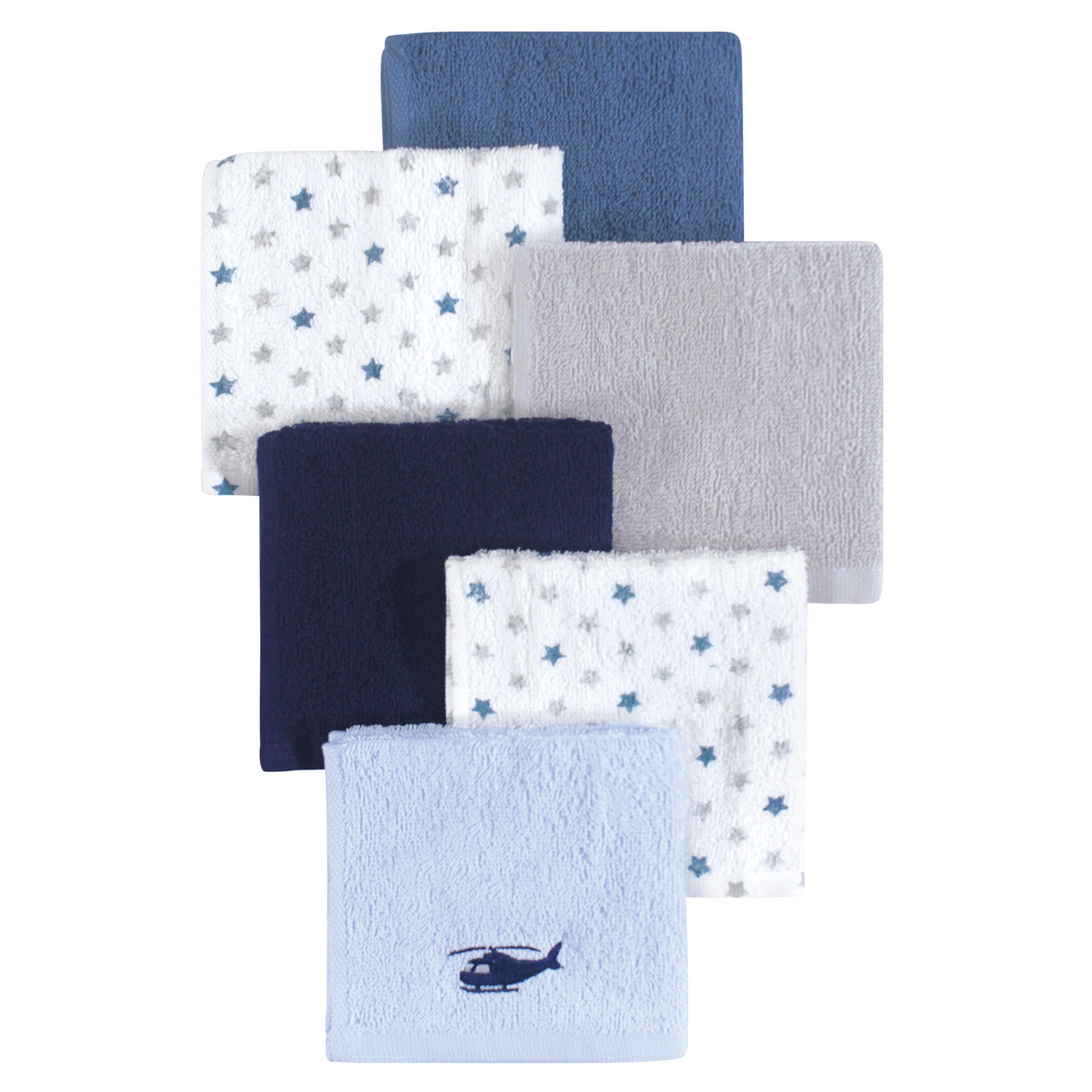 Hudson Baby Woven Terry Washcloths, 6-Pack, Helicopter | Baby and ...