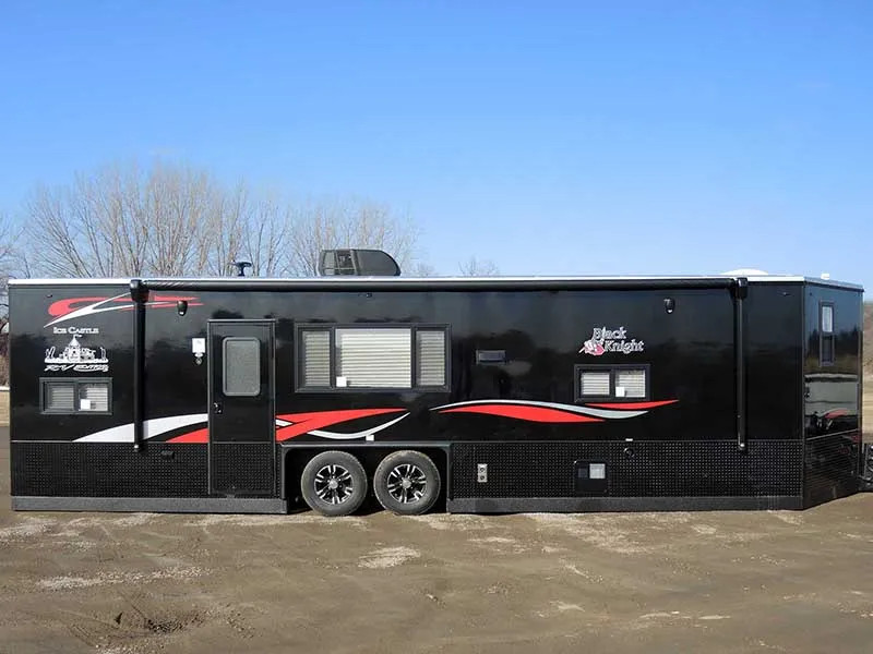 Ice Castle Black Knight 8x28 RV Camper & Fish House | Outdoorica