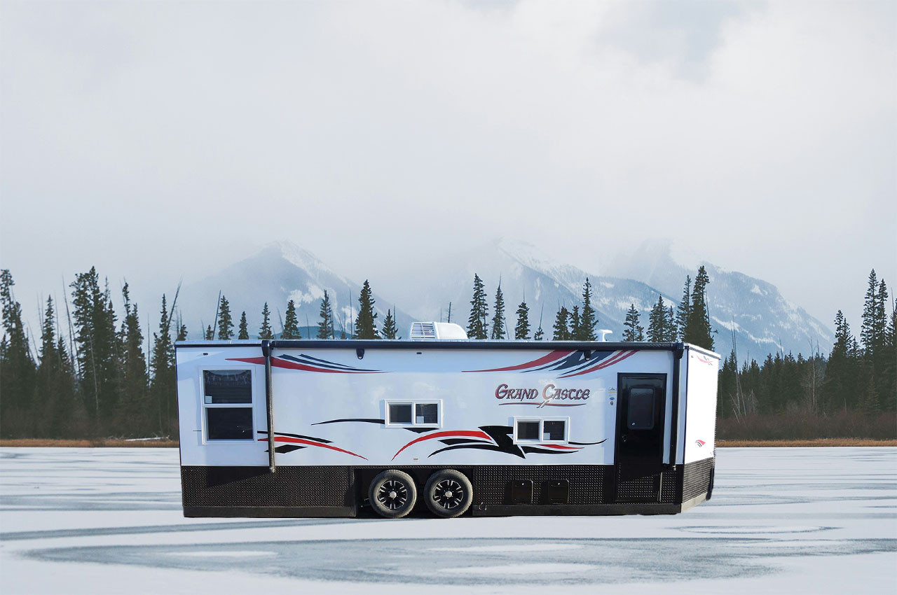 Ice Castle Grand Castle 8x24 RV Camper & Fish House | Outdoorica