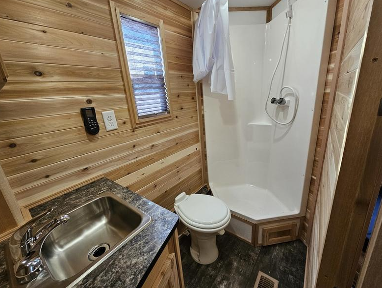 Ice Castle Waterfront Lodge 8x24 RV Camper & Fish House | Outdoorica