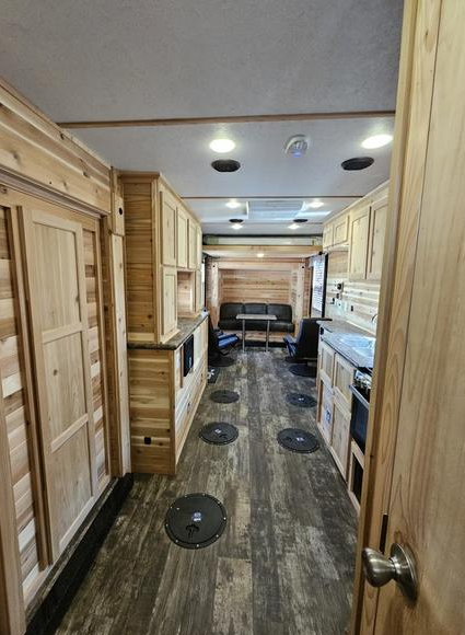 Ice Castle Waterfront Lodge 8x24 RV Camper & Fish House | Outdoorica