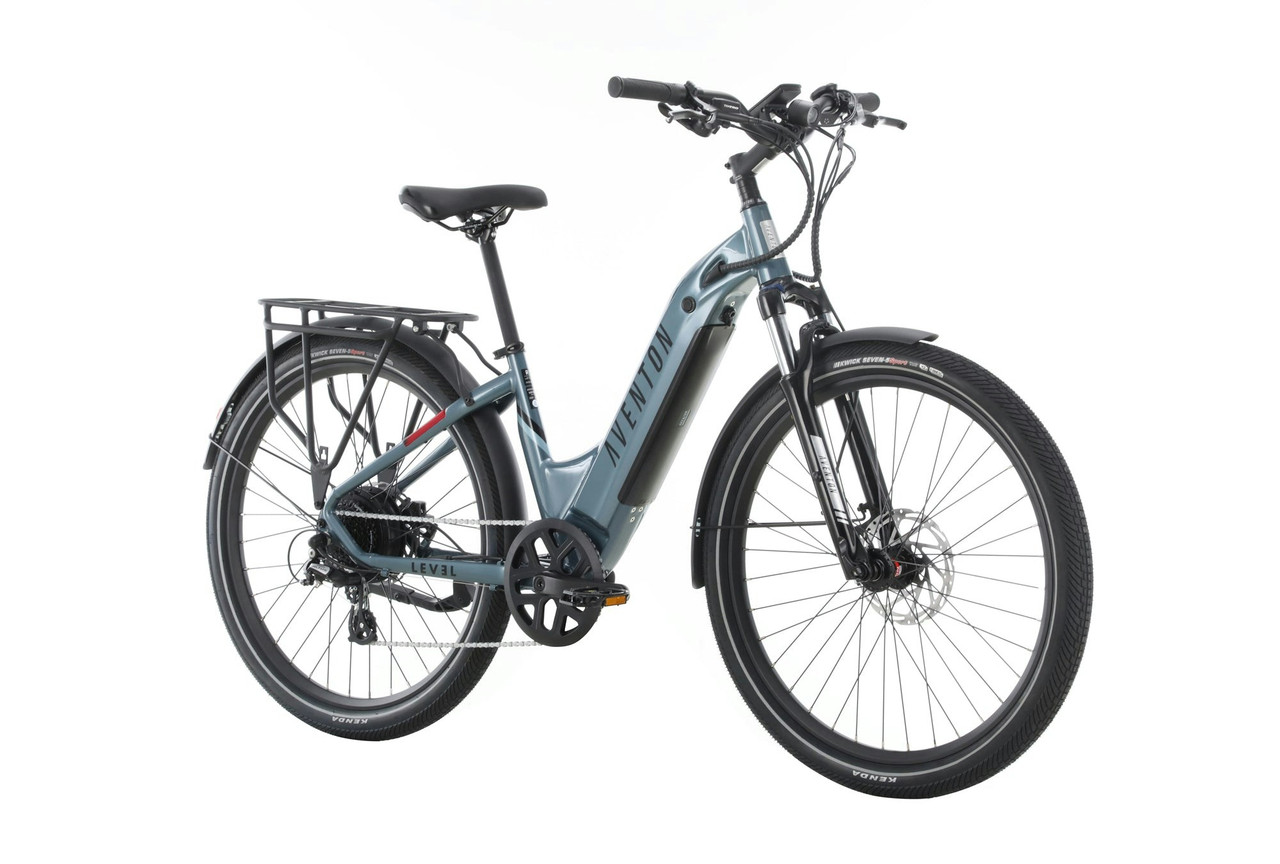 Aventon Level.2 Step Through Commuter Ebike Large Glacier Ebike ...