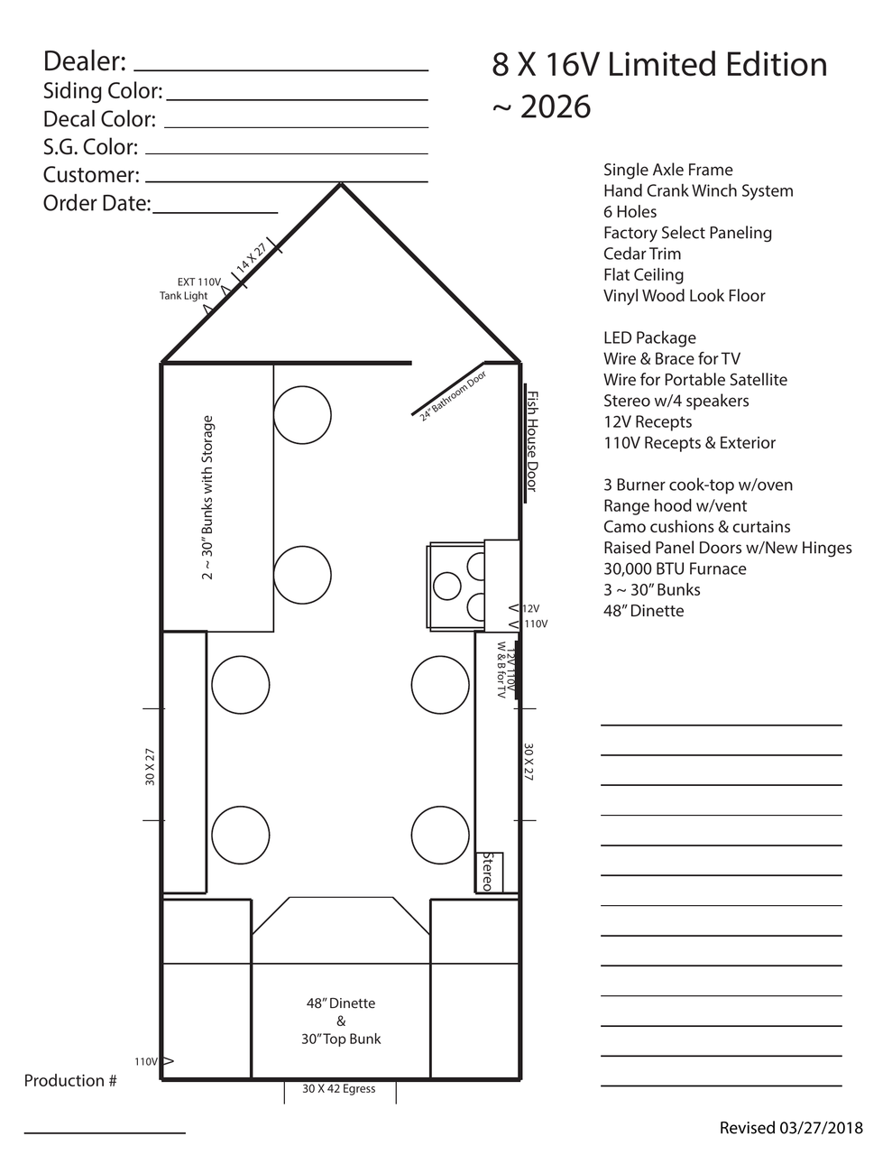2026 Ice Castle Limited 8x16 RV Camper & Fish House | Outdoorica