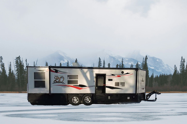 Ice Castle 20th Anniversary 8x24 RV Camper & Fish House
