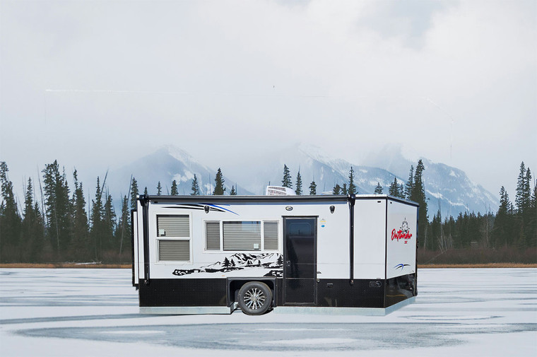American Surplus Ice Castle Outlander II 8x17 RV Camper & Fish House ...