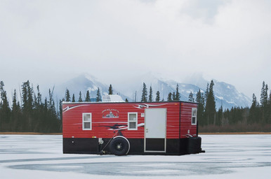 Premium Ice Castle Hunt & Fish 6.5x16 Fish House | Outdoorica