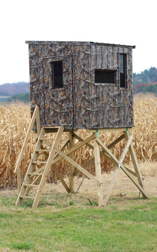 Amish 8' Treated Lumber Standard Stand w/ Staircase | Outdoorica