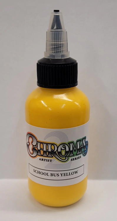 Chroma School Bus Yellow 2oz. - Keystone Tattoo Supply