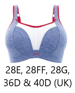 Non-Wired Sports Bra in Blue Marlin - Busted Bra Shop