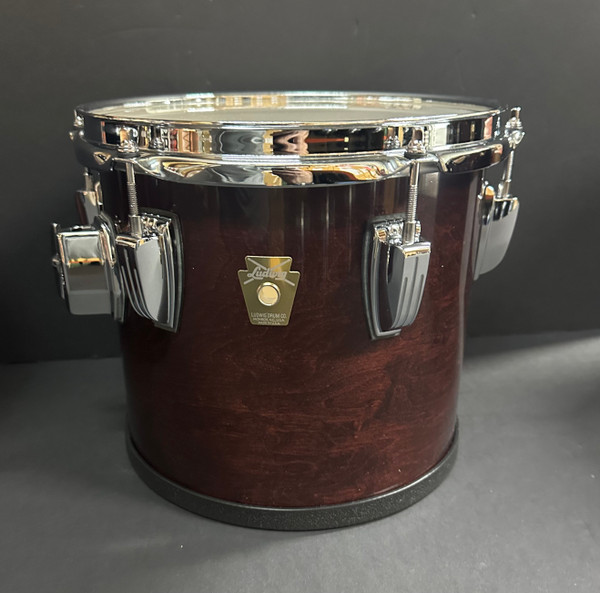 Ludwig High-Range Set of Concert Toms with Stands - Mahogany Stain