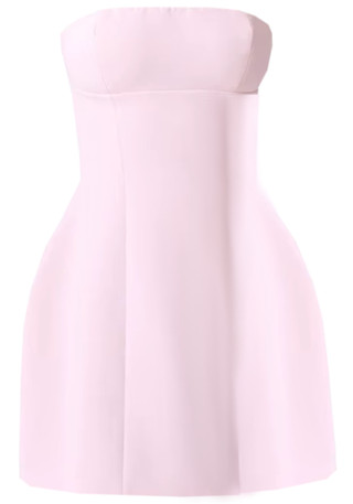 Strapless Floral A Line Dress Pink - Luxe Mini Dresses and Luxe Party ...