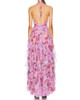 Halter Floral Ruffle Maxi Dress Pink - Luxe Floral Dresses and Luxe ...