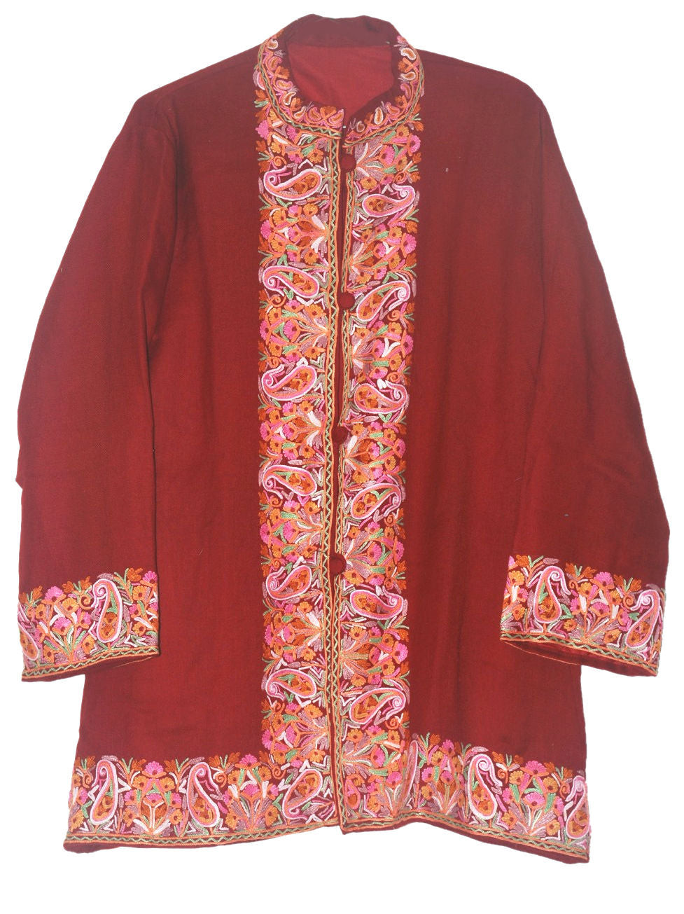 Embroidered Jackets, Kashmir Jackets, Wool Silk Linen Jackets