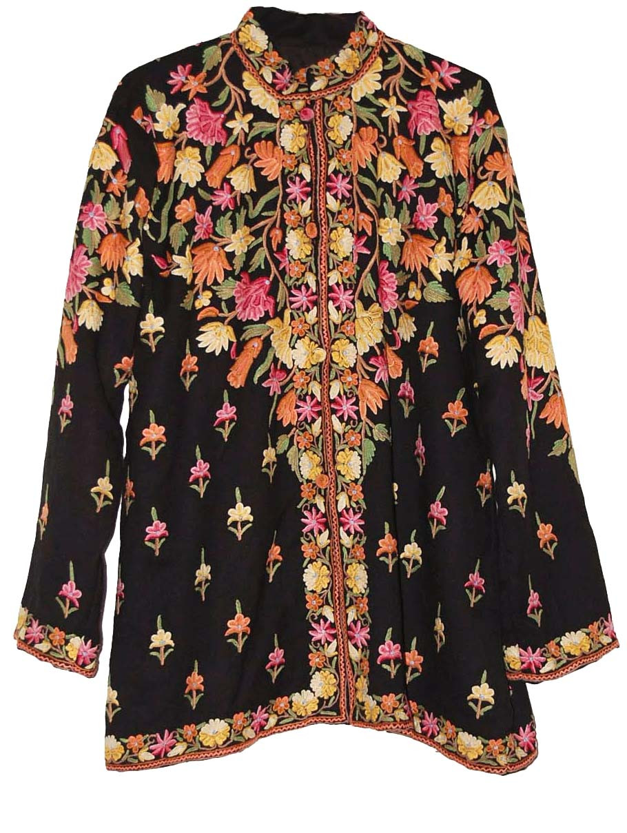 Embroidered Jackets, Kashmir Jackets, Wool Silk Linen Jackets