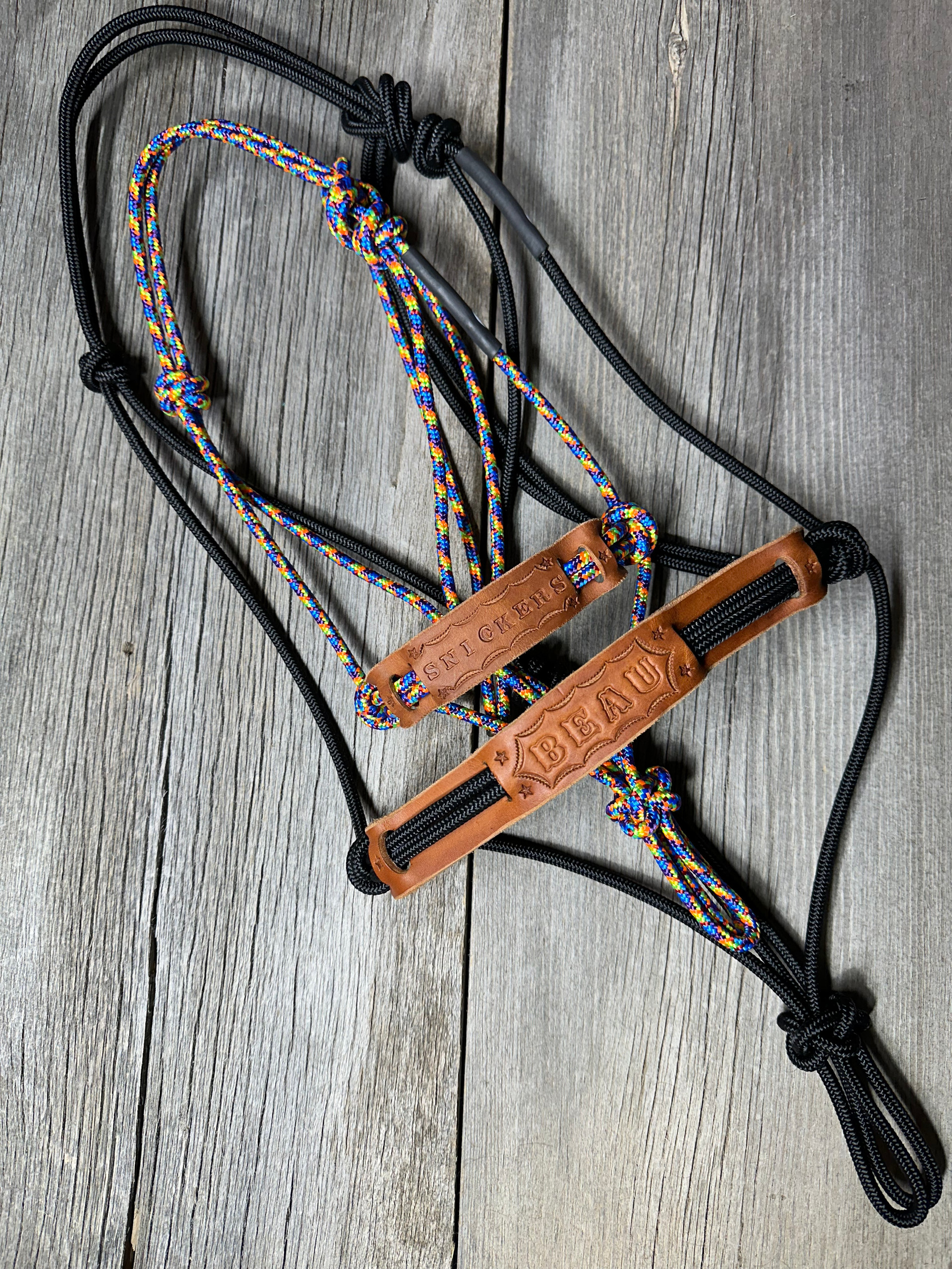 Custom Hand-Tied, Rope Halter's, Lead Ropes, Reins, and more... Rowdy's ...