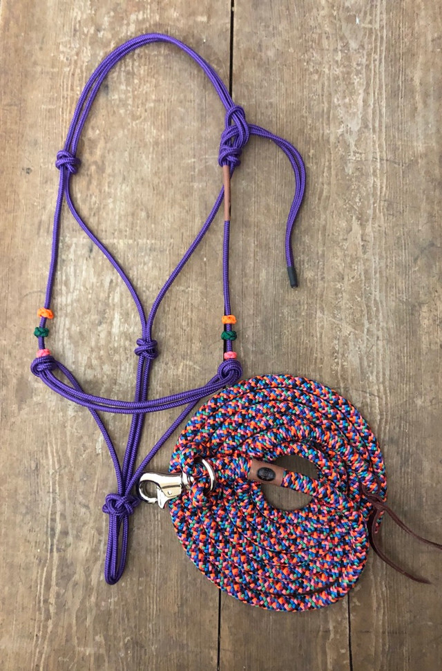 Custom Hand-Tied, Rope Halter's, Lead Ropes, Reins, and more... Rowdy's ...
