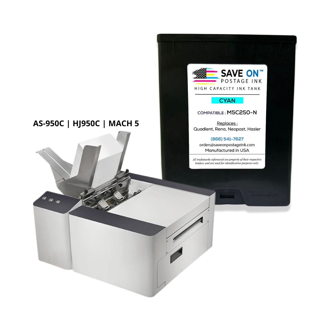 Quadient Memjet M5C250-N | Neopost Memjet Ink | Cyan