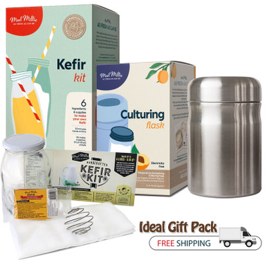 kefir Kit + Culturing Flask | Free Shipping