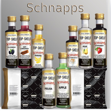 Top Shelf Schnapps [8 x 50ml] Mixed Pack Plus 2 Base Packs