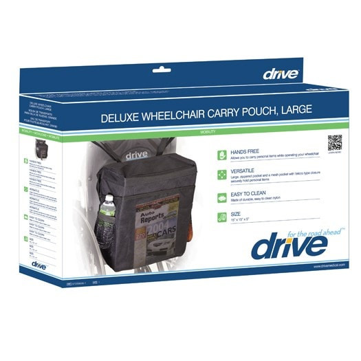 Drive Medical Large, Deluxe Wheelchair Carry Pouch | Baron Medical Supplies