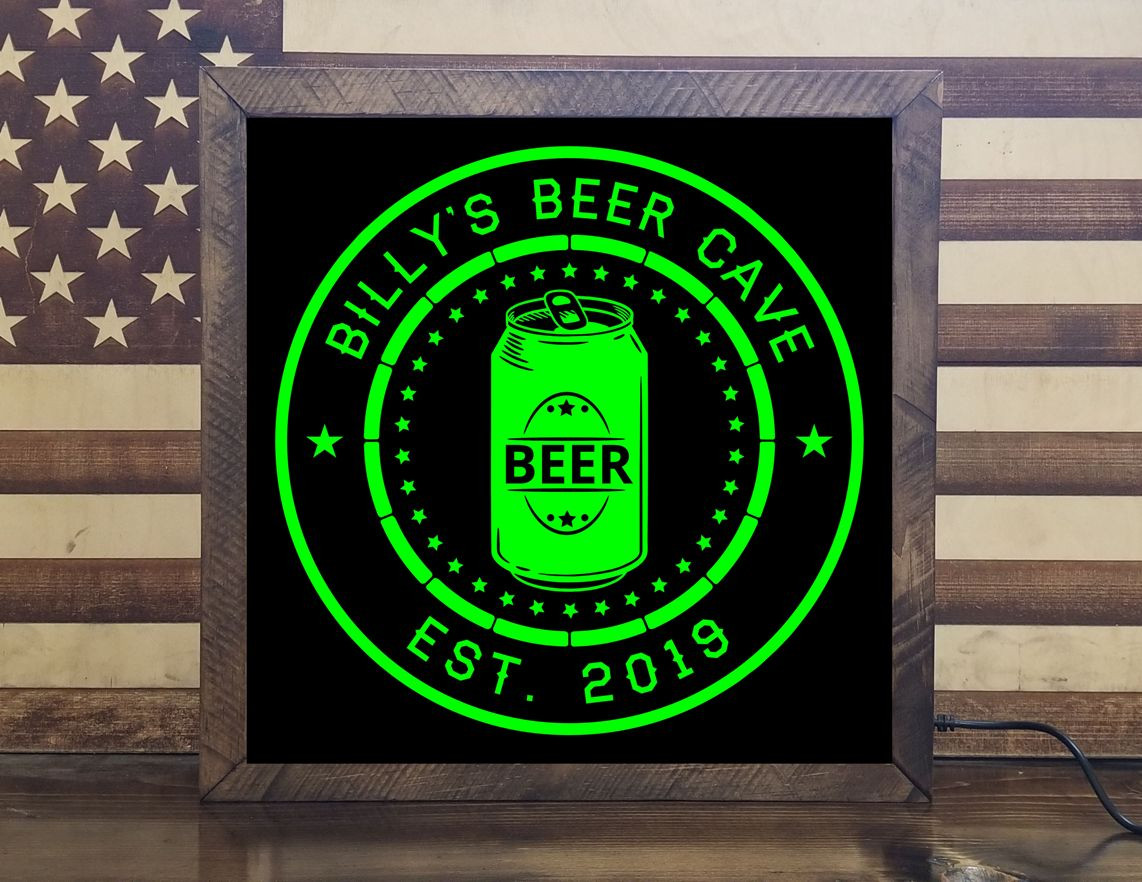 Custom Beer Can Led Sign