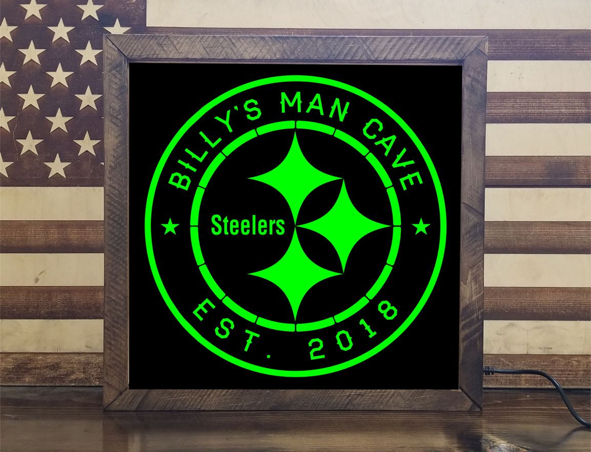 Custom Pittsburgh Steelers Led Sign