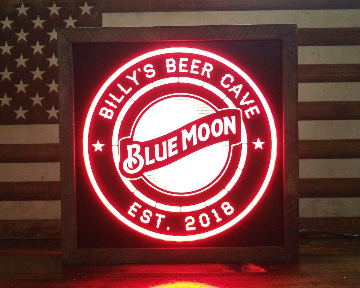 Custom Blue Moon Beer Led Sign