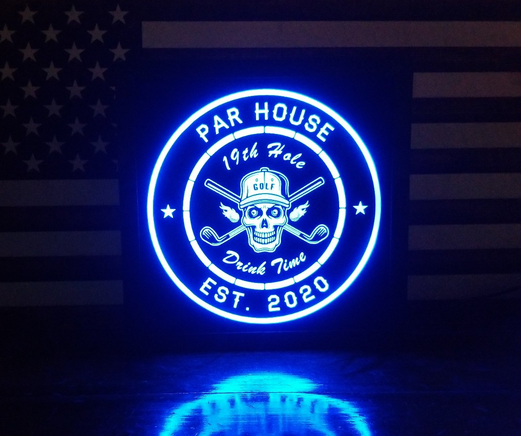 Custom Golf 19th Hole Led Sign