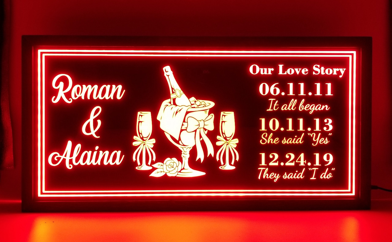 Custom Wedding Led Sign