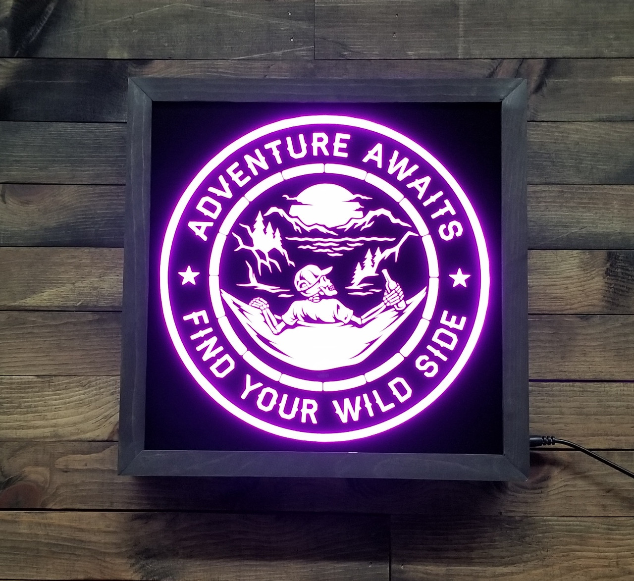 Custom Camping 1 Led Sign