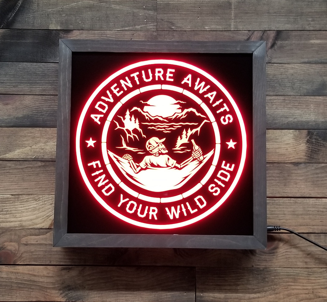 Custom Camping 1 Led Sign