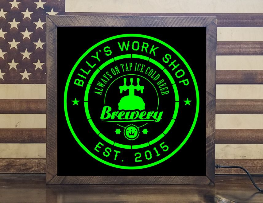 Custom Craft Beer Bottles Led Sign