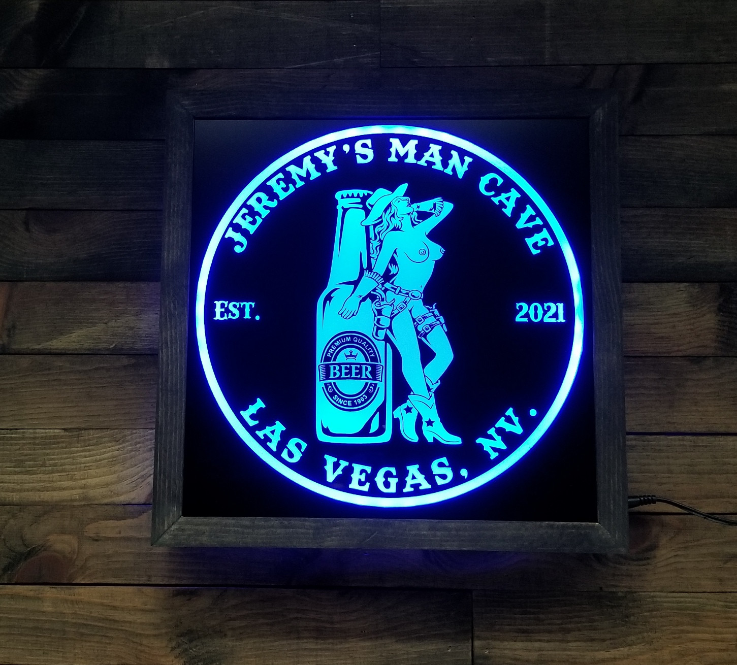 Custom Pirate 2 Home Bar Saloon Led Sign