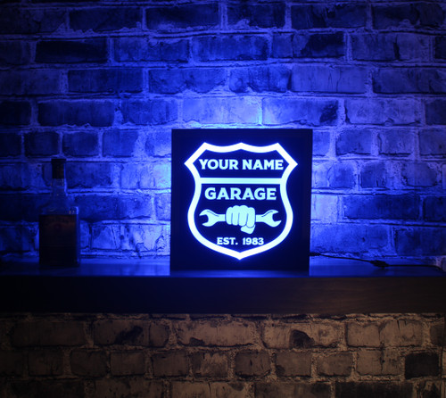 Personalized Barber LED Sign – Skeleton Barber Shop Light Box – Custom ...