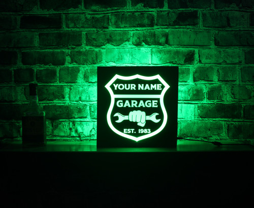 custom Garage Led sign
