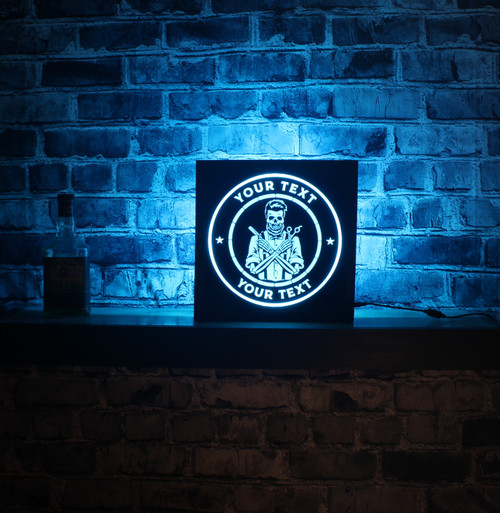 custom barber Led sign