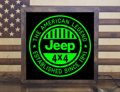 Custom Jeep Led Sign