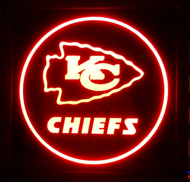 Kansas City Chiefs Led Sign
