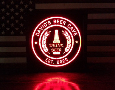 Custom Save Water Led Sign