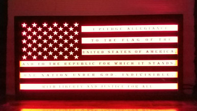 US Flag Led Sign
