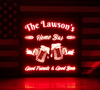 Custom Beer 1 Home Bar Led Sign