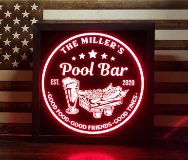Custom Pool Bar Home Bar Led Sign