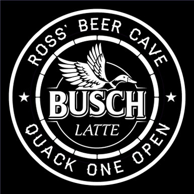 Custom Busch latte 1 Beer Led Sign