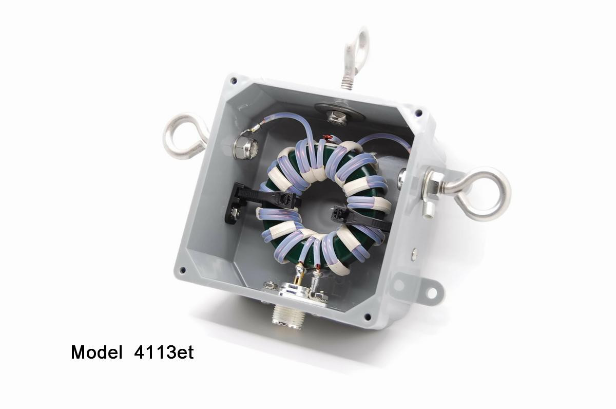 Model 4113 - 4:1 Current Balun 1.5 - 54 MHz 3kW - Balun Designs
