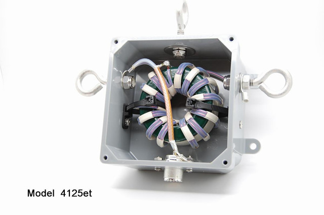 Model 4115 - Dual Core 4:1 Current Balun 5kW 1 - 54 MHz - Balun Designs
