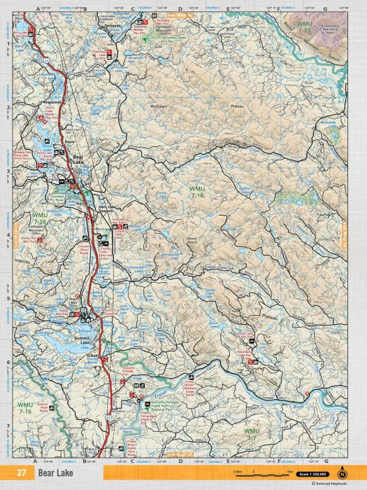 Backroad Maps Northern BC Bear Lake - Nechako Outdoors