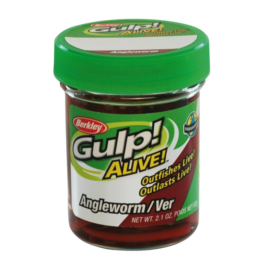 Berkley Gulp Alive Angle Worm Red | Nechako Outdoors Canada