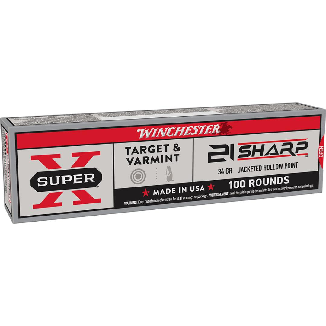 Winchester Super X 21 Sharp 34gr Jacketed Hollow Point | Nechako ...