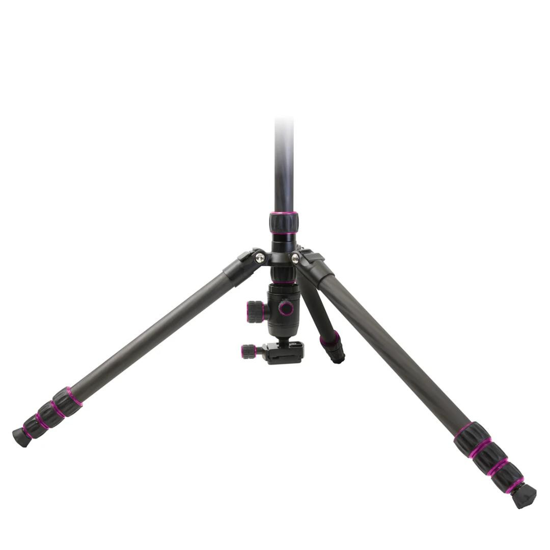 Optex Black Carbon Fiber 4 Section Travel Tripod | Nechako Outdoors